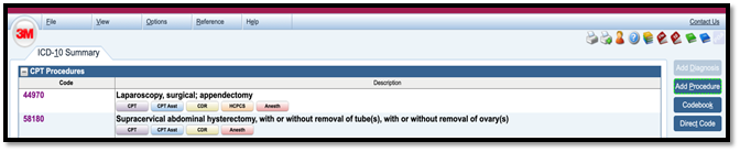 3M Encoder Tool for CPT & HCPCS